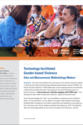 Technology-facilitated Gender-based Violence: Data and Measurement | Wilson Center
